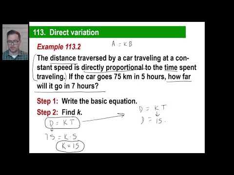Saxon Math - Algebra 1: 3rd Edition (Lesson 113 - Direct Variation, Inverse Variation)
