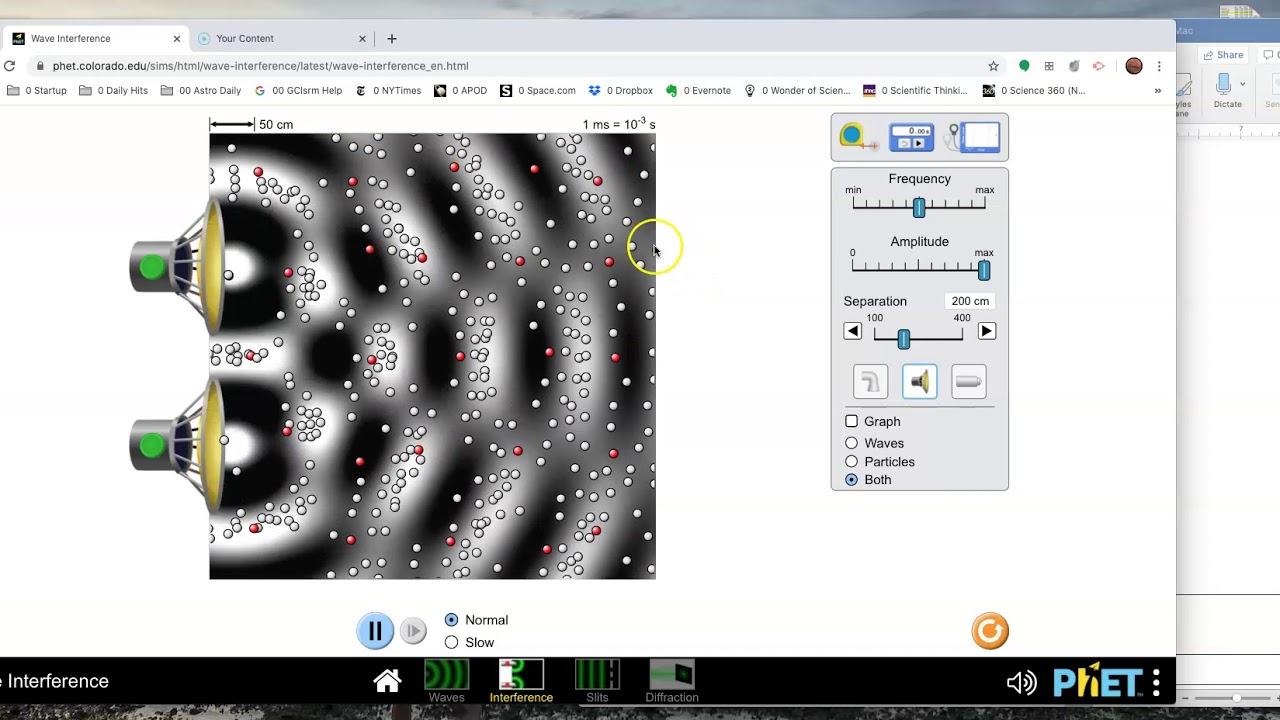 PhET Interference Lab - Walkthrough