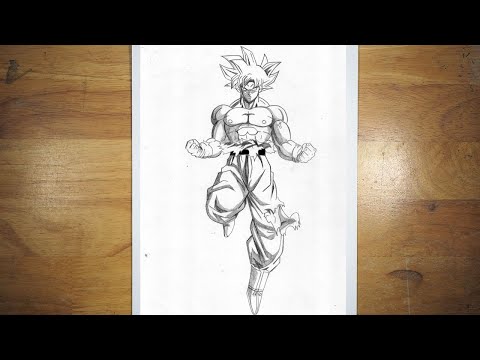 How to Draw Goku Mastered Ultra Instinct [ Full Body] | Dragonball