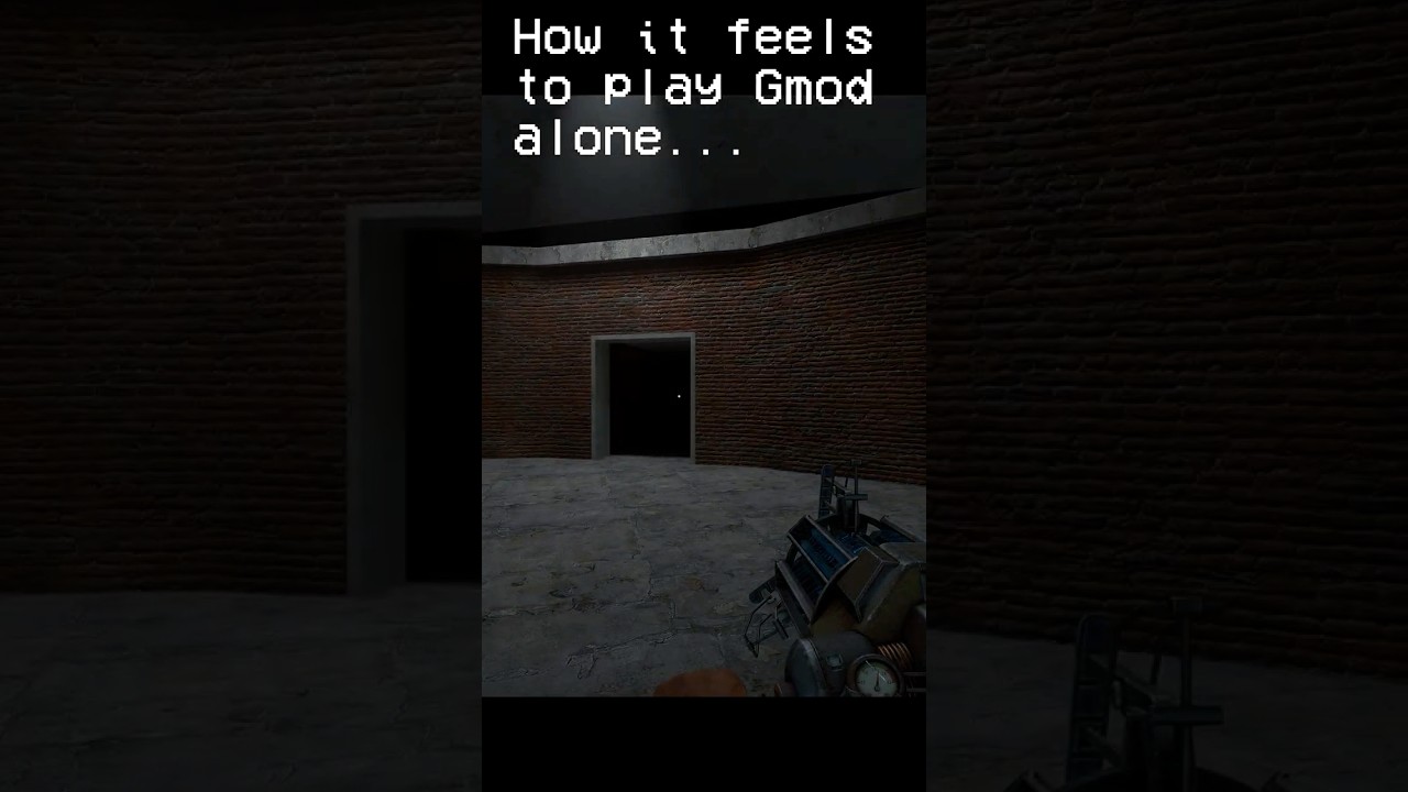 how it feels to play gmod alone... #gmod #garrysmod #scary  #gaming