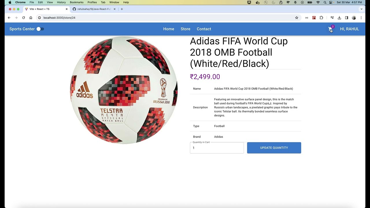 Building FullStack E-Commerce App using SpringBoot & React - Demo