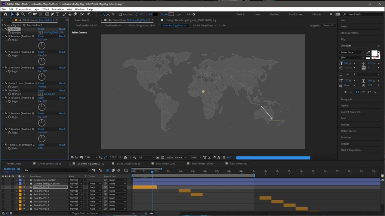 World Map Rig Tutorial pt 2