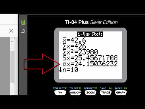 Lab 2: How to use the calculator's "1-var-stats" command