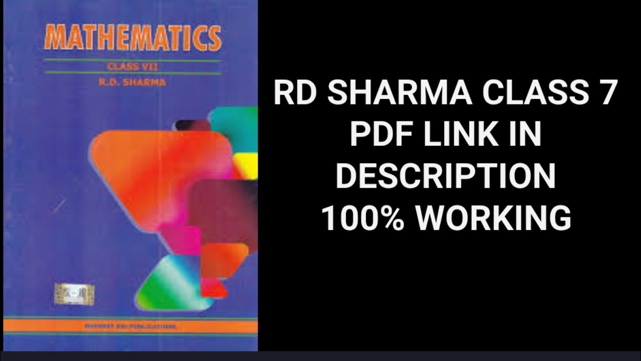 How to download RD Sharma Class 7 PDF for Free | 100% working | Link in description