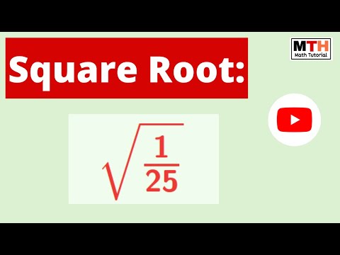 Square root of 1/25