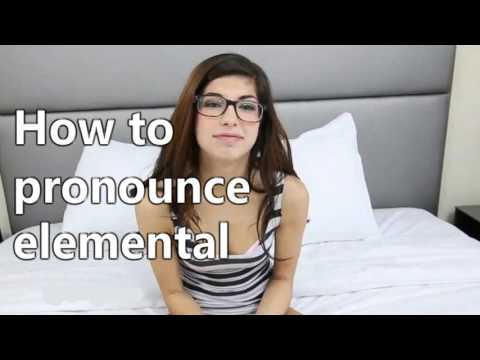 how to pronounce elemental