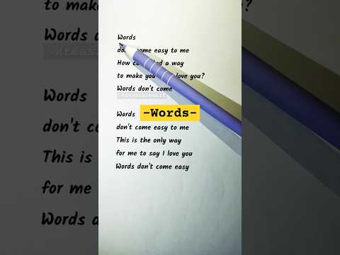 Learn English Through Song : Words with F.R. David #shorts