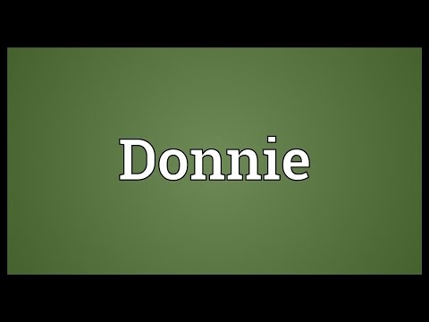 Donnie Meaning