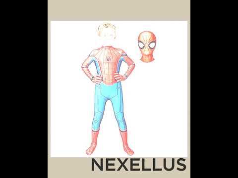Spiderman disguise costume sizes from 4 to 12 years
