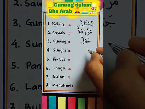Gunung dalam bahasa Arab 😍🤞 #shorts #short #shortvideo #shortsvideo