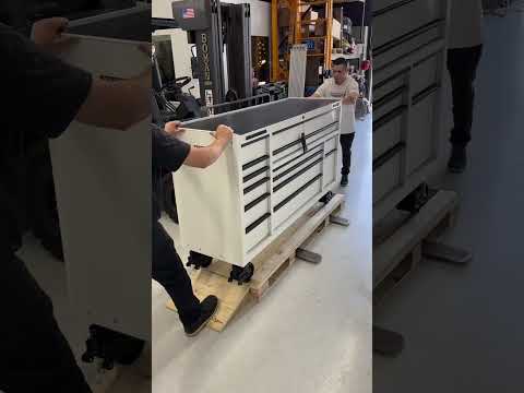 Have you seen the NEW U.S. General Series 3 72” Roll Cab and Work Center Hutch...in WHITE? #shorts