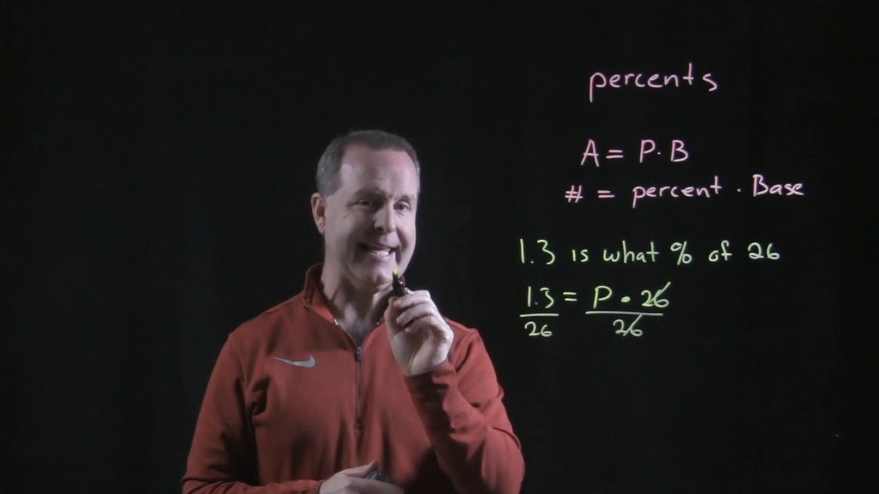 Using the Percent Formula: A Is What Percent of B?
