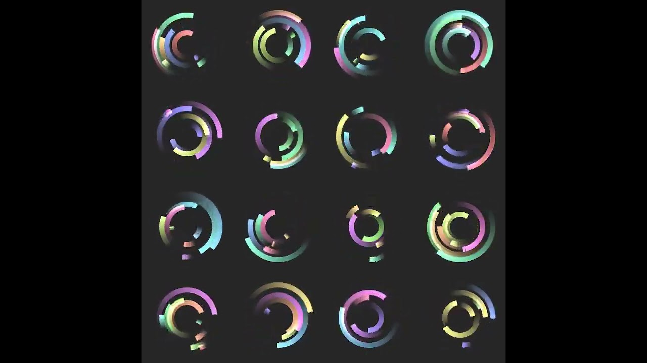 Color rings. #openframeworks #programming #codeflow