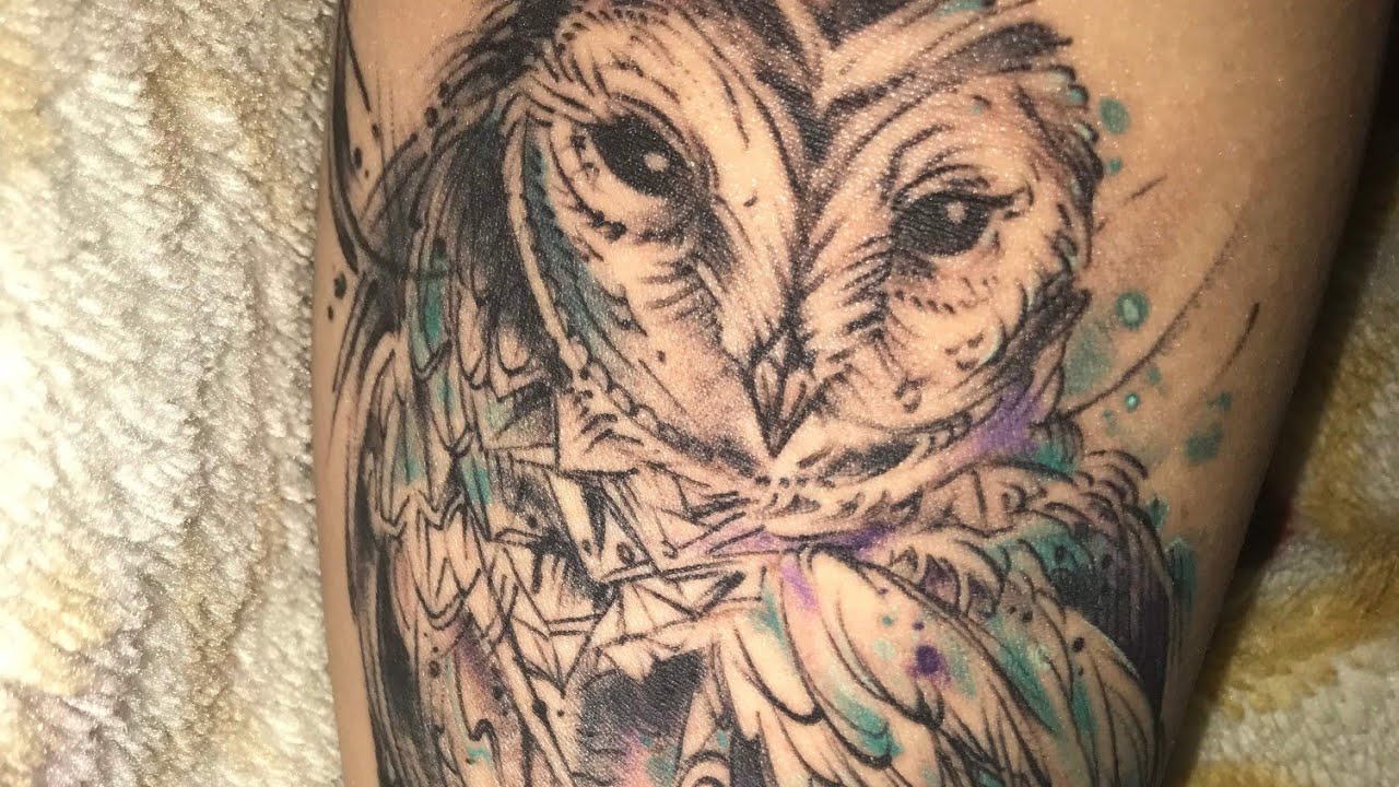 Big Owl Tattoo on Forearm!!!