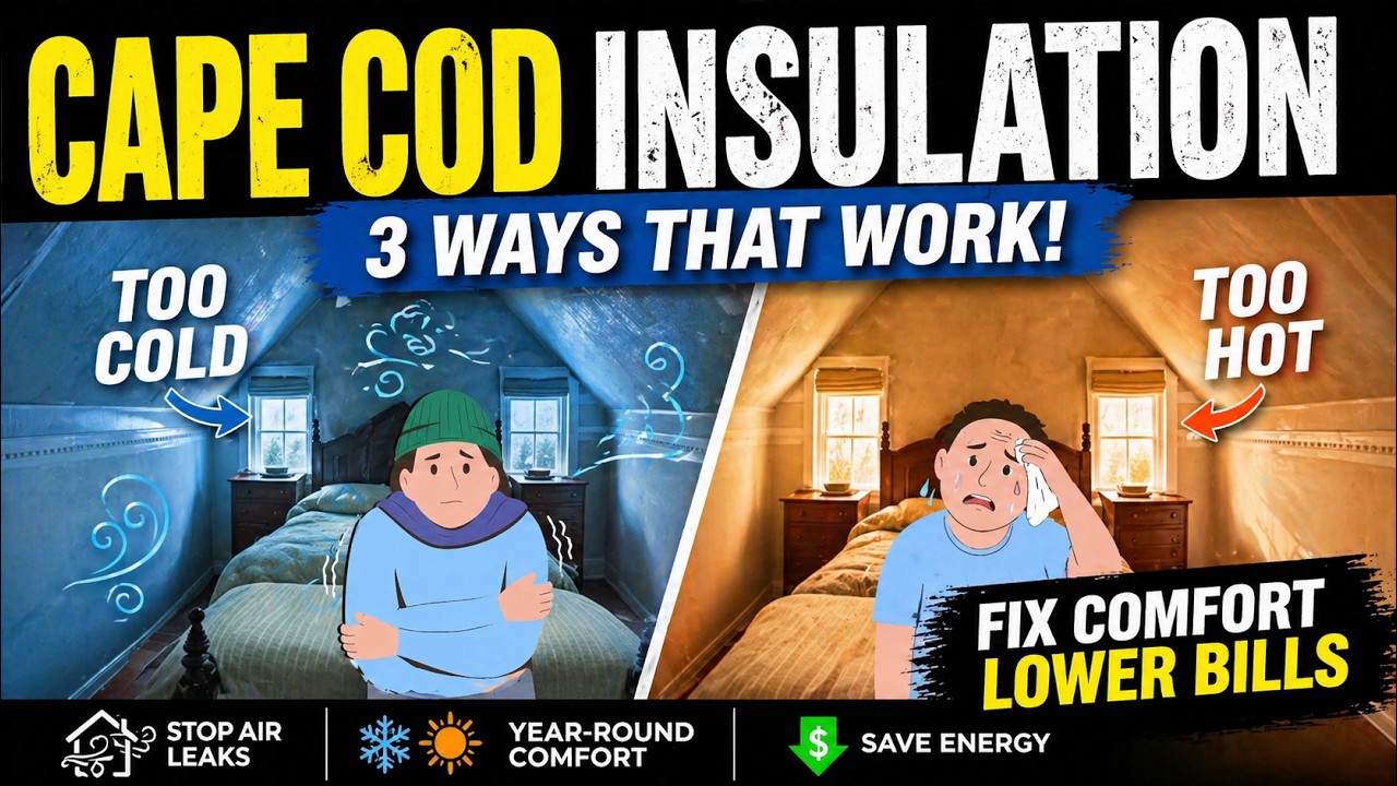 🏠 How to Insulate a Cape Cod-Style House | 3 Modern Methods to Improve Comfort Year-Round