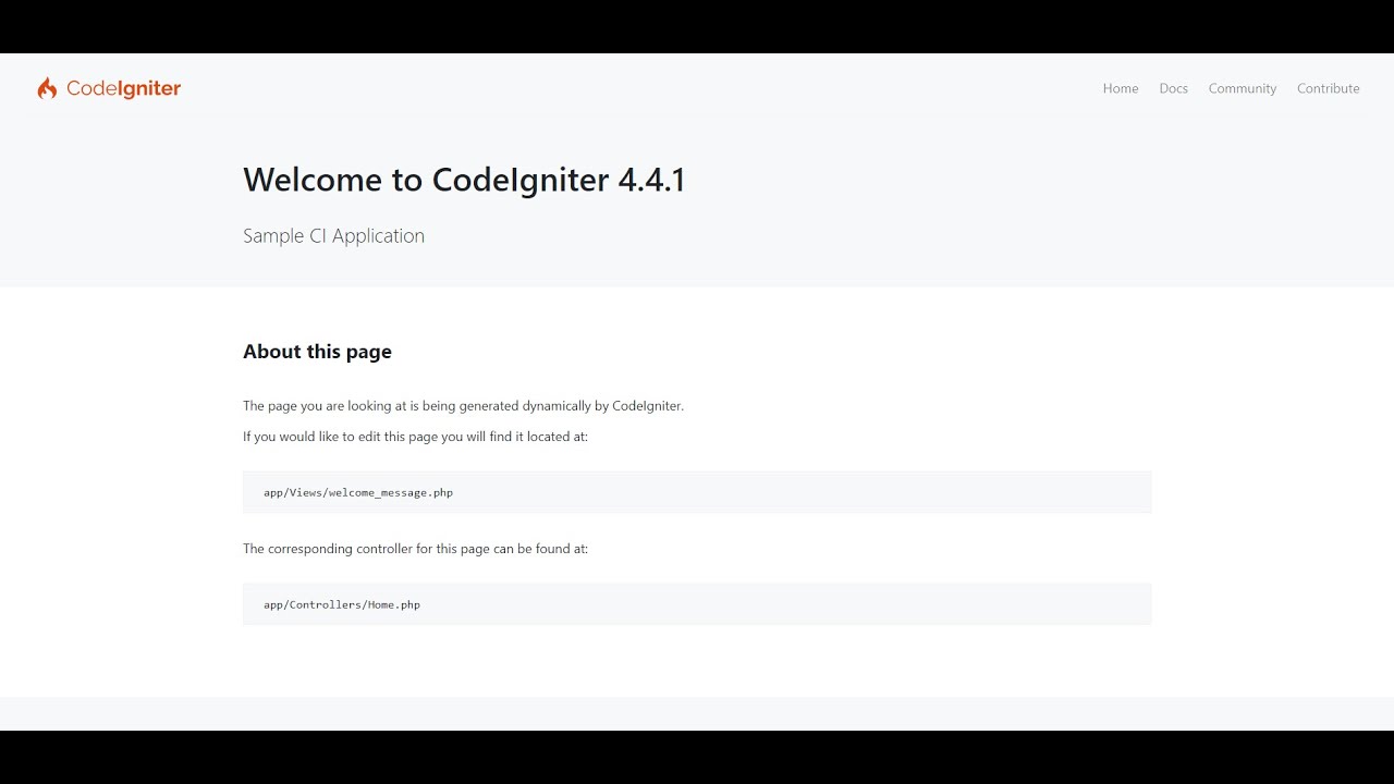 Codeigniter Installation Guide