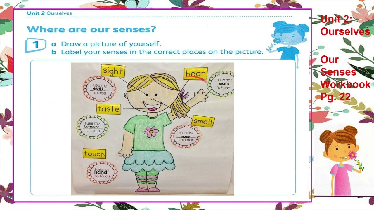 UNIT 2: THE FIVE SENSES WORKSHEET & ANSWER KEY