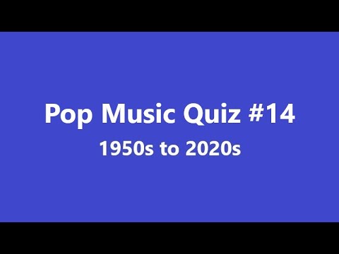 Pop Music Quiz #14