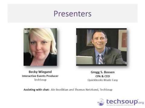 Webinar - QuickBooks 2014 for Nonprofits and Charities - 2013-01-23