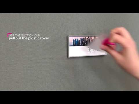 Name Plate SLIM-60 with replaceable paper insert