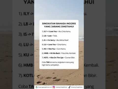 Singkatan Bahasa Inggris yang jarang diketahui. #short #english #video
