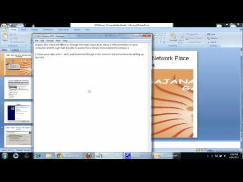 How to Setup a VPN connection on Windows 7