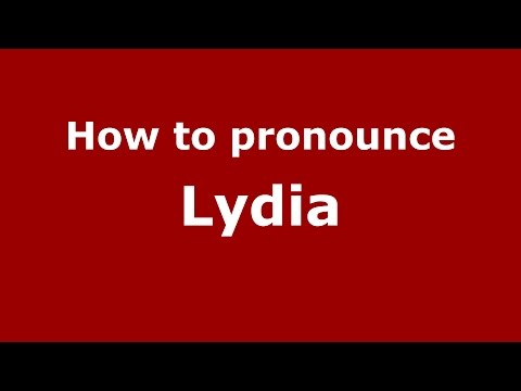 How to pronounce Lydia (Colombian Spanish/Colombia) - PronounceNames.com