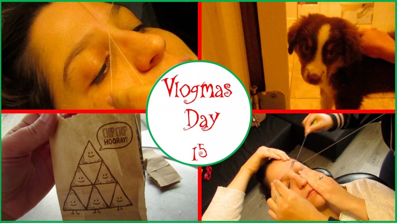 MY FIRST EYEBROW THREADING EXPERIENCE | Vlogmas Day 15
