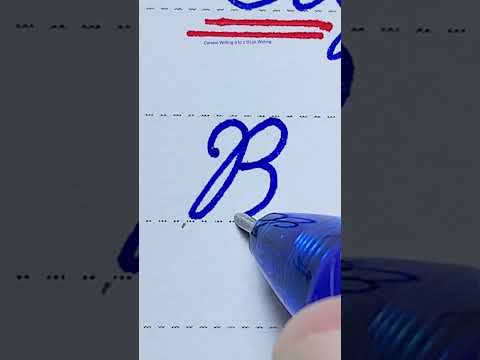 How to write in cursive Capital letter B |Cursive Writing for beginner |Cursive handwriting practice