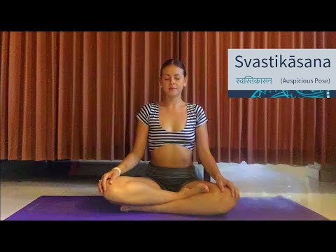 Svastikāsana (Auspicious Pose) - How to practice the auspicious pose free yoga tutorial