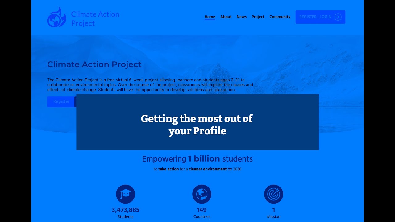 3 Climate Action Project - Platform: Your Profile