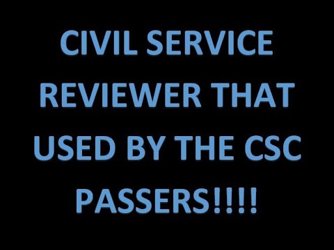 Civil Service Exam Reviewer from the PASSERS!!!100% you will passed!