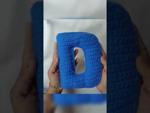 crochet letters D #letters #easy #pattern #creative #crochet #smallbusiness #hechoamano #craft #wool