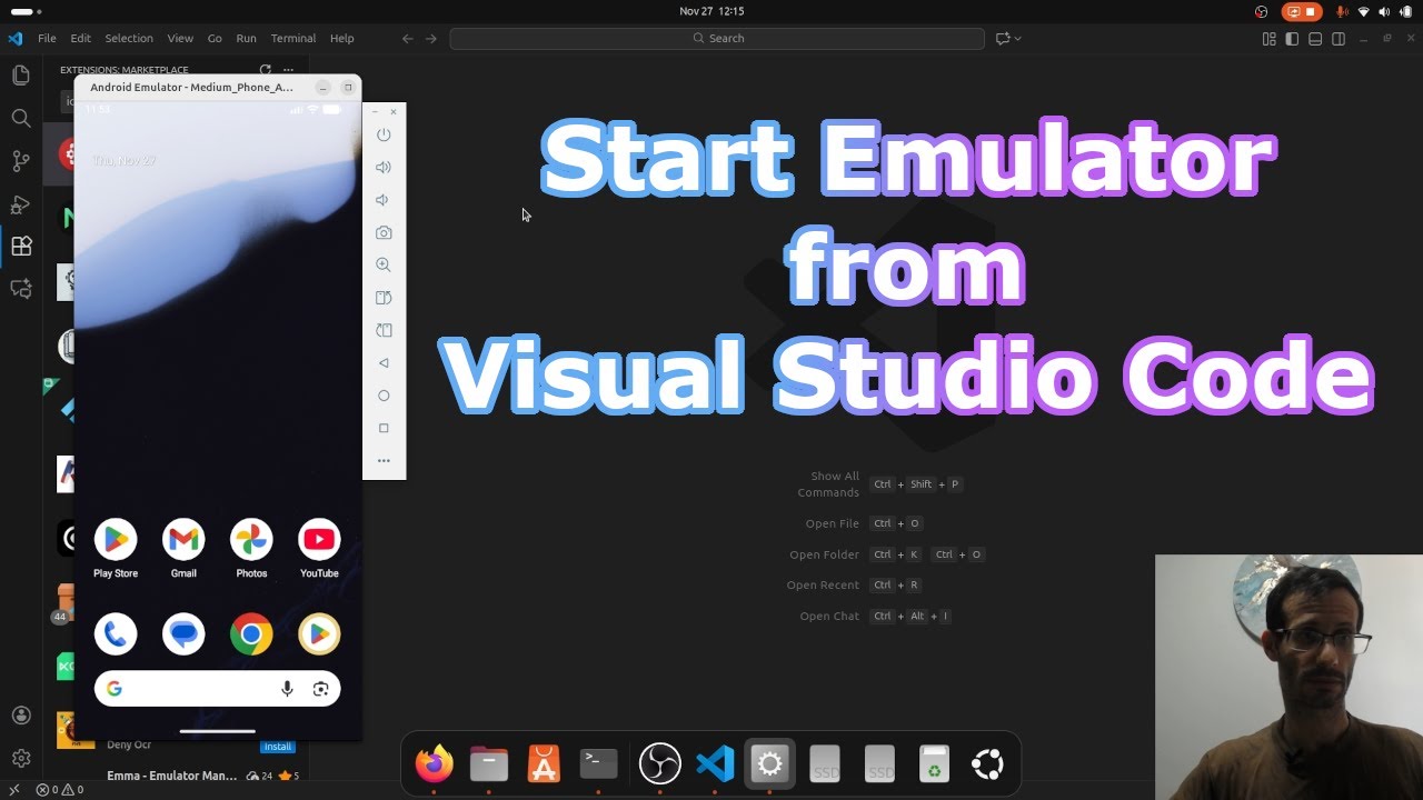 How to Start Android Emulator (AVD) from VS Code