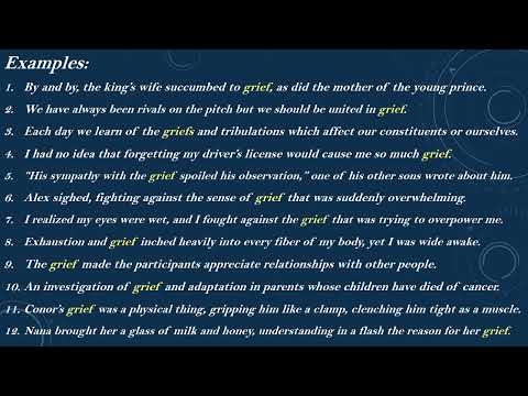 Grief Meaning with Examples