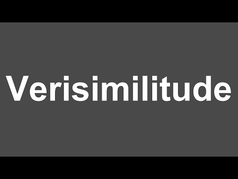 Verisimilitude pronunciation in
