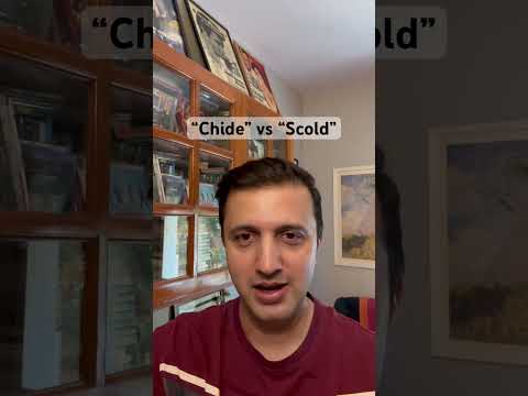 βChideβ vs βScoldβ - meaning, synonym, pronunciation #englishvocabulary