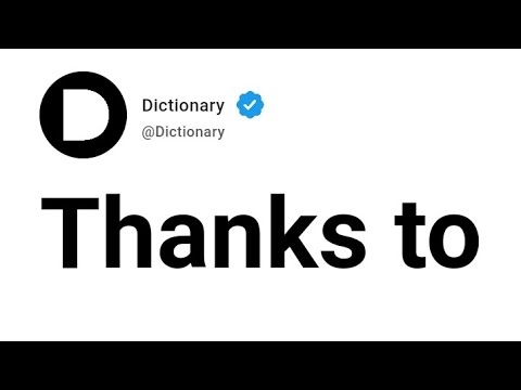 Thanks to Meaning In English
