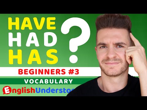 How To Use HAVE, HAS & HAD In English (Beginner Vocabulary/Grammar)