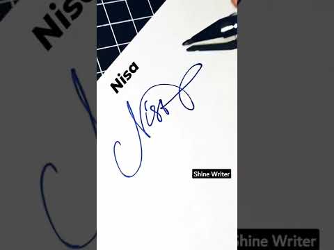 Draw a Nisa Name Signature #shorts #short #signature #nisa #viral #tiktok #fyp