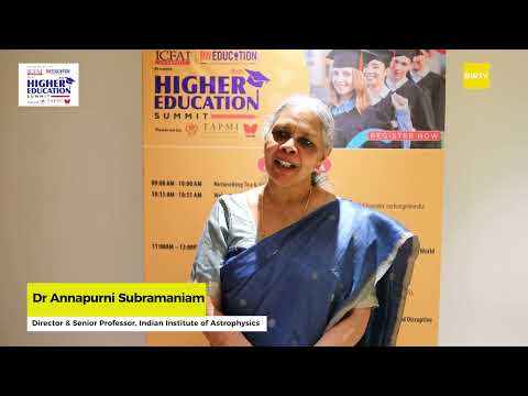 Dr Annapurni Subramaniam - Indian Institute of Astrophysics | BW Higher Educaton Summit 2025