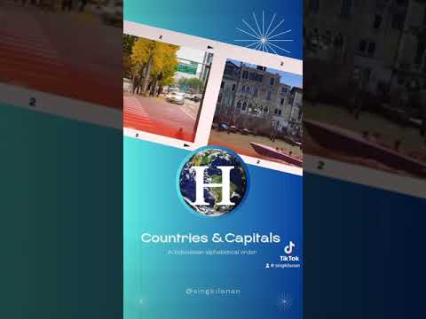 Countries/territories that start with the letter H in Indonesian and their capitals #shorts