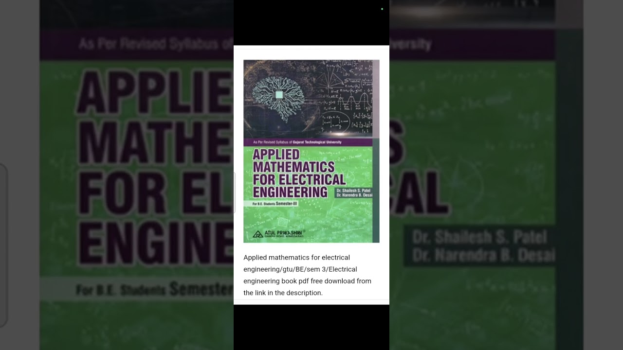 Amee/gtu/BE/sem 3/Electrical engineering book pdf