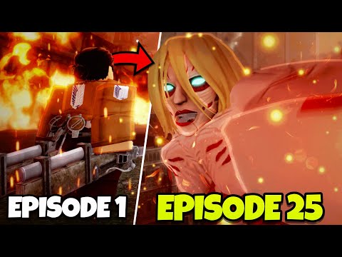 I Played Attack On Titan Revolutions STORYLINE IN ORDER!