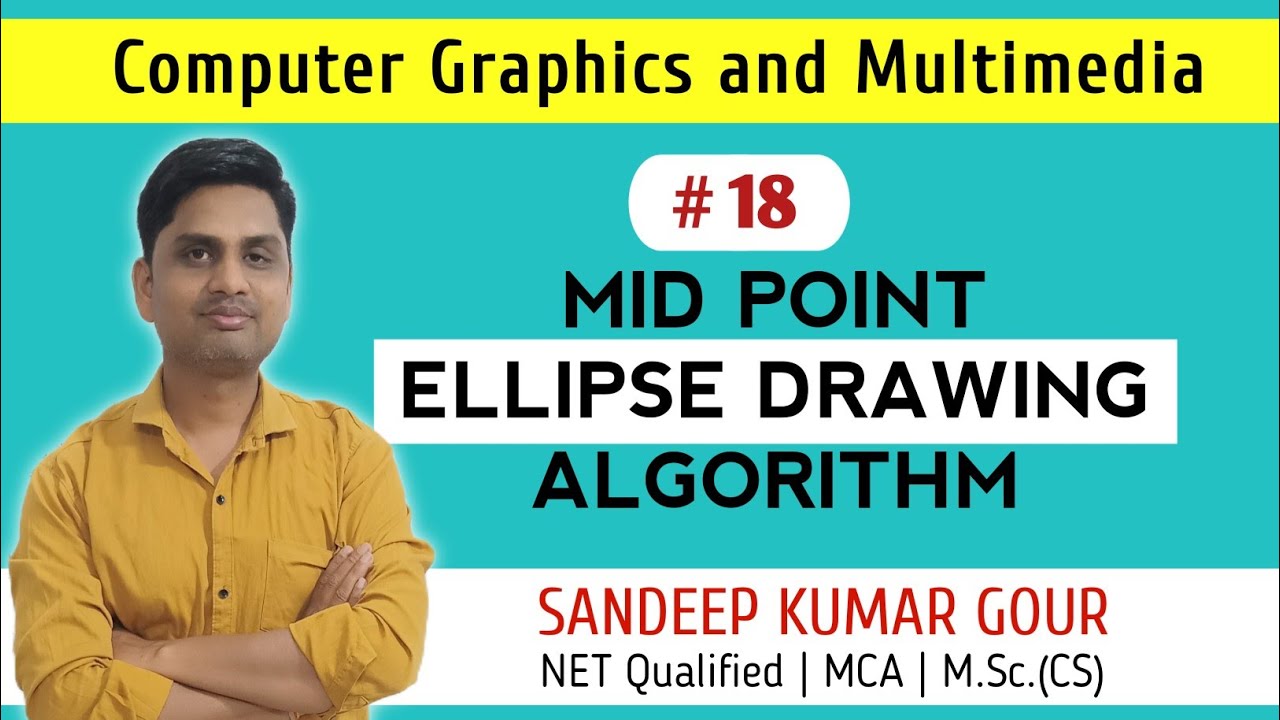 Mid Point Ellipse Drawing Algorithm | Computer Graphics and Multimedia