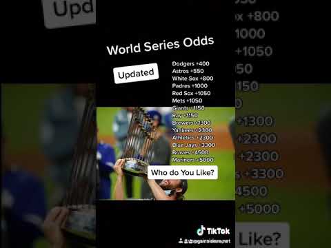 Updated 2021 MLB Baseball World Series Odds