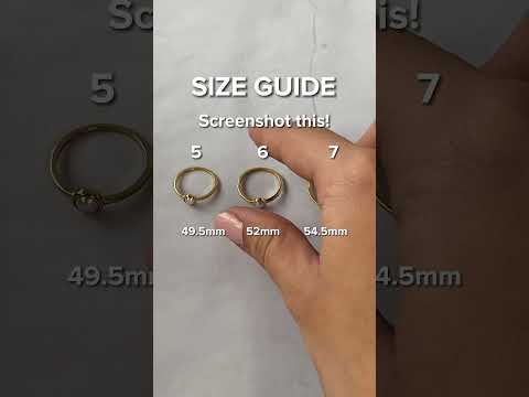 Quick and easy guide to finding your ring size 💍