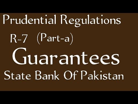 Prudential Regulations| R-7 |Guarantees | Part-1