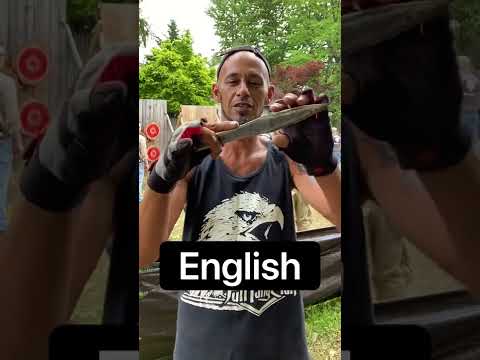 Knife throwing definition: ENGLISH #nospin