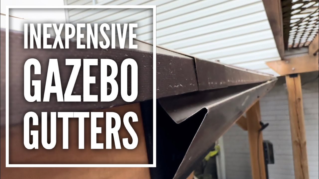 Inexpensive Mini Gutter System for Gazebo